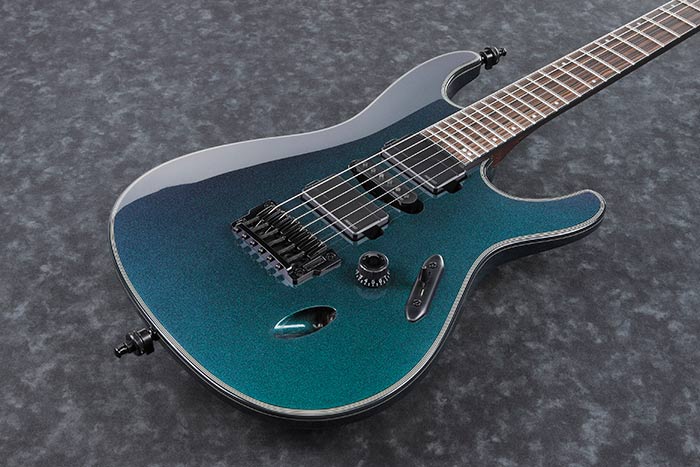 Ibanez S671ALB-BCM Axion Label, Black Aurora Burst | Live Louder