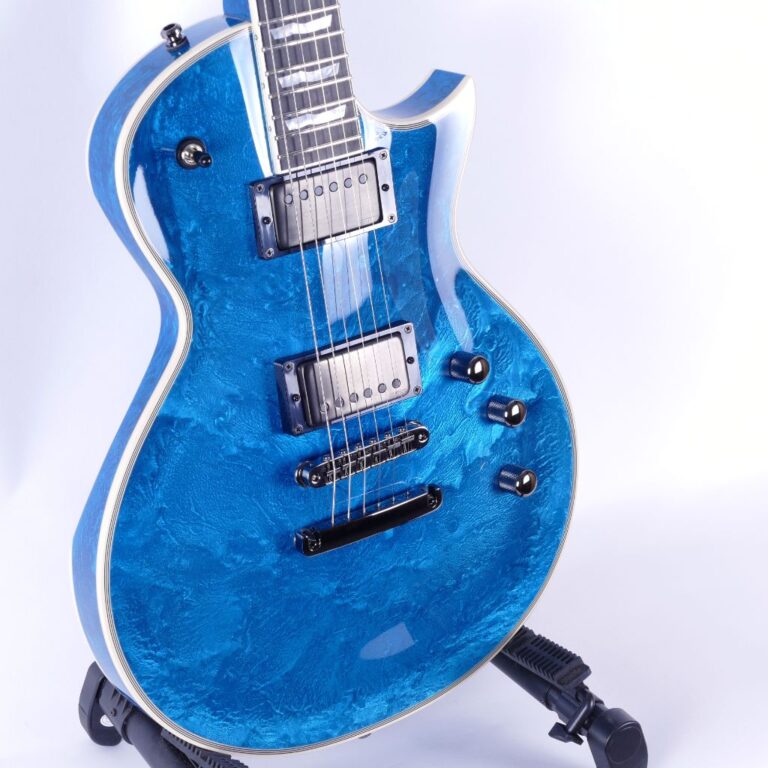 ESP Eclipse Custom Blue Liquid Metal | Live Louder