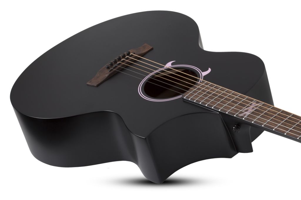 Schecter Machine Gun Kelly Acoustic Satin Black | Live Louder