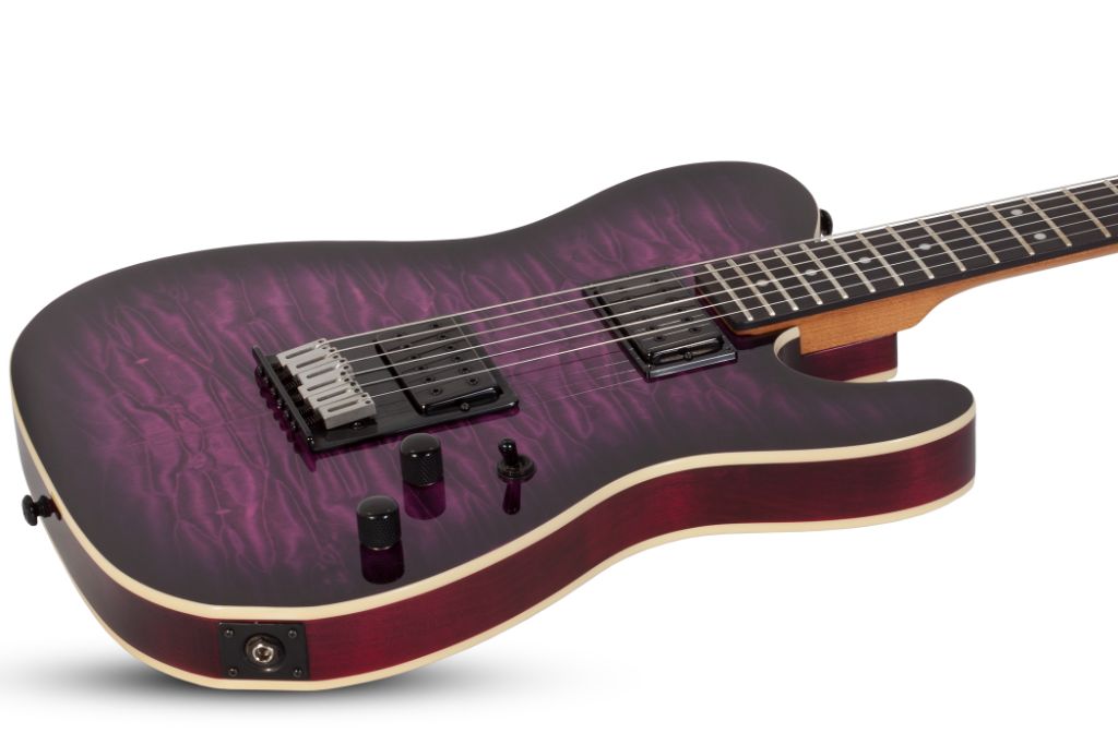 Schecter Retro - PT PRO Ebony Fretboard Trans Purple Burst | Live Louder