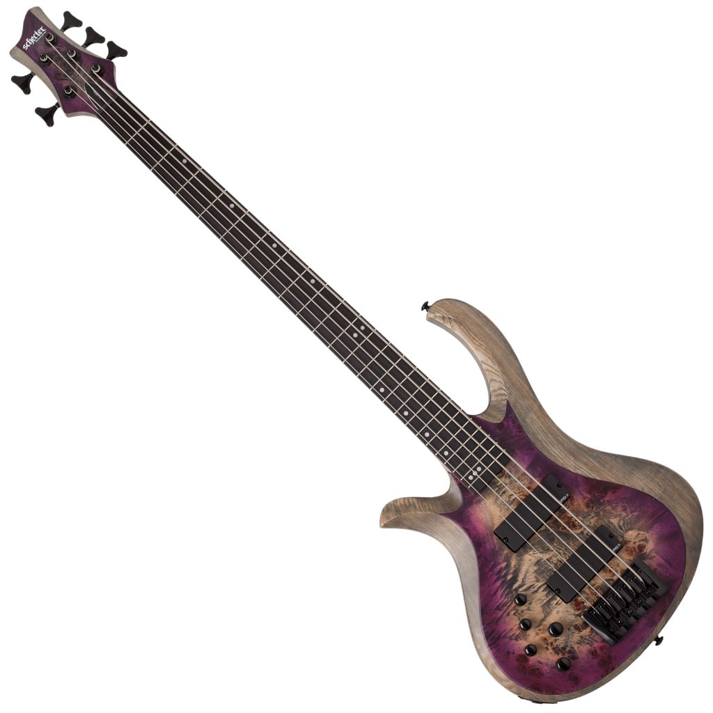 Schecter Bass - Riot-5 Satin Aurora Burst LH | Live Louder