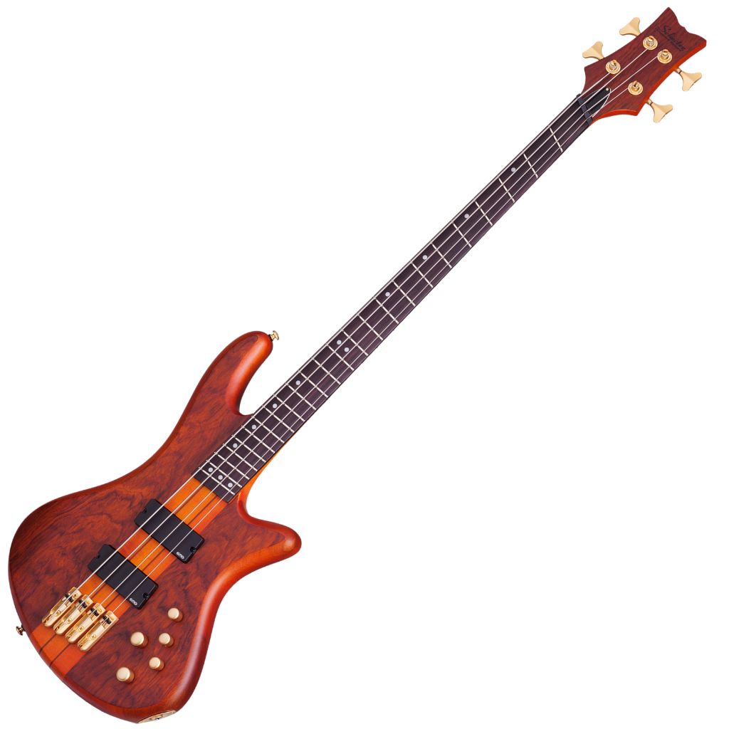 Schecter Bass - Stiletto Studio-4 Fanned Fret Honey Satin | Live Louder
